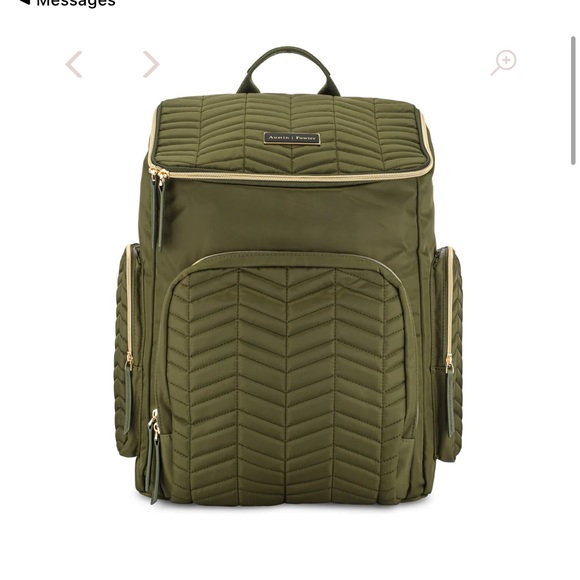 Bags | Austin Fowler Olive Green Brielle Backpack | Poshmark